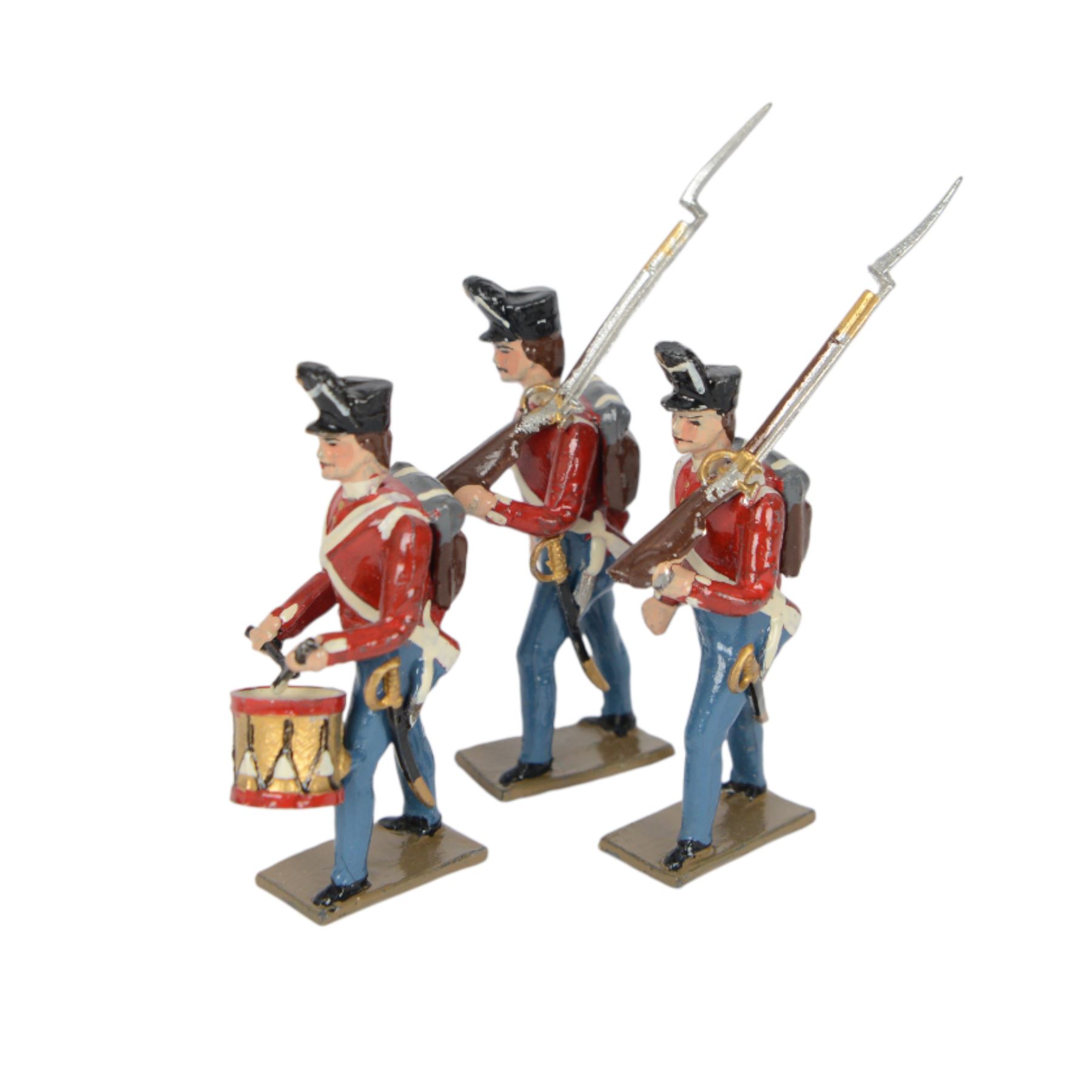 French CBG Mignot Napoleonic British Waterloo Line Infantry figures ...
