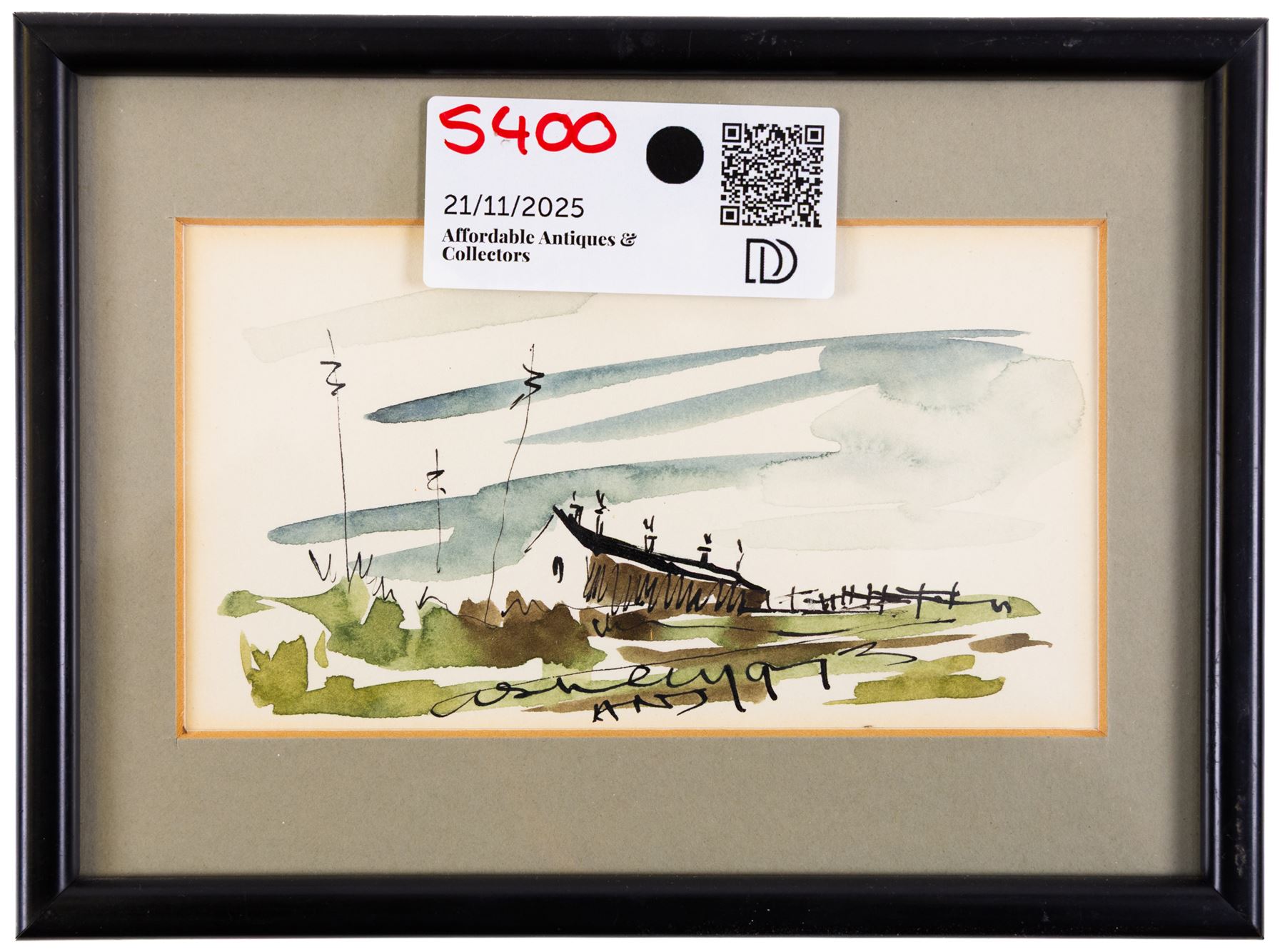 Ashley Jackson (Yorkshire 1940-): Farmhouse | Paintings, Drawings ...