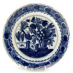18th century Delph blue and white plate - Antiques & Decorative Objects