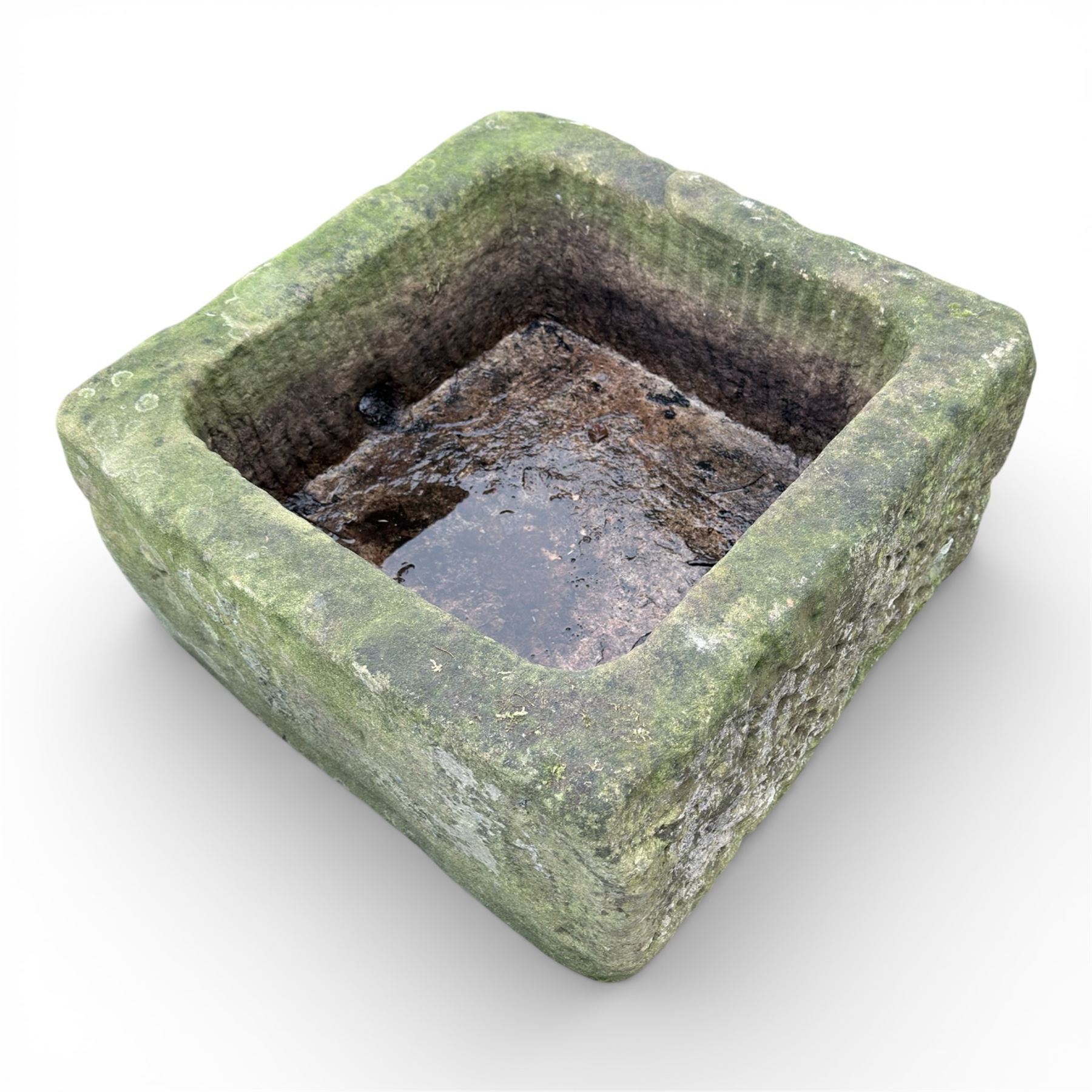 Two 19th century square stone trough planters | Planters, Statuary ...