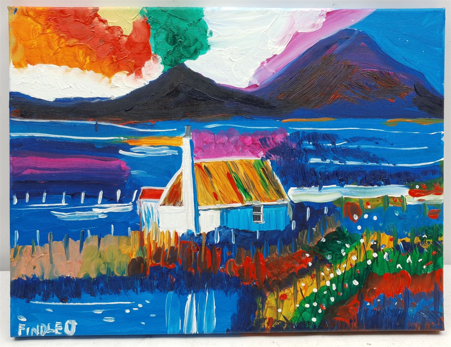 William Findley Burns (Northern British 1949-): 'Thatched Cottage South ...