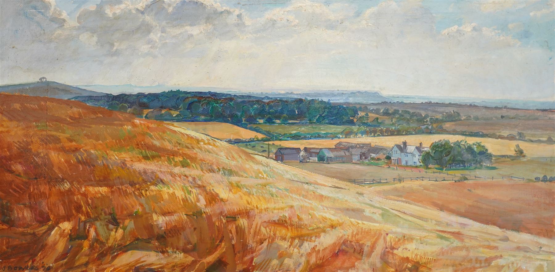 John Gilbey Bowles (British 1929-2011): 'Summer Landscape' | Paintings ...