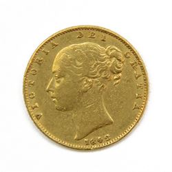 Queen Victoria 1842 gold full sovereign coin - 20/02/2025