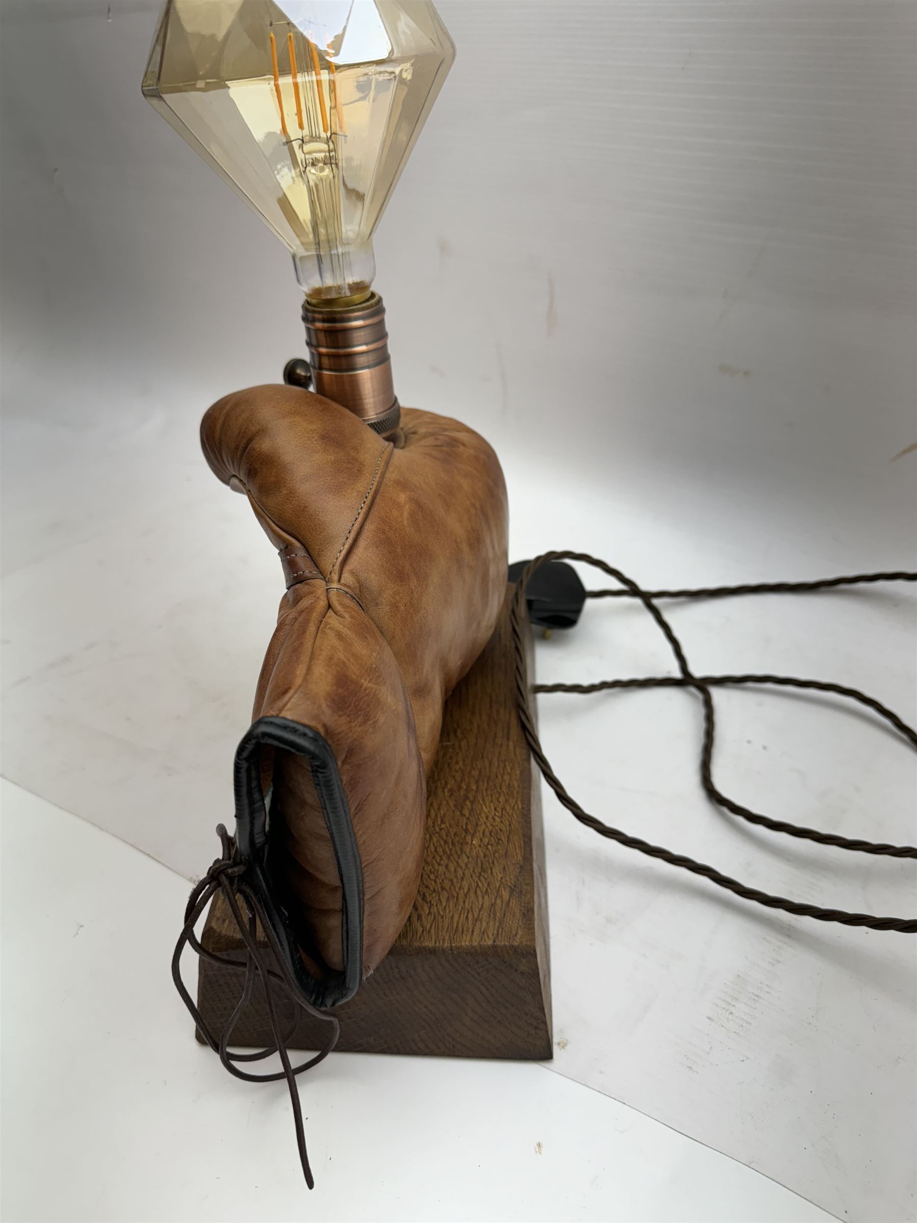Boxing Glove table lamp H36cm | Wood, Metal & Other Decorative Objects ...