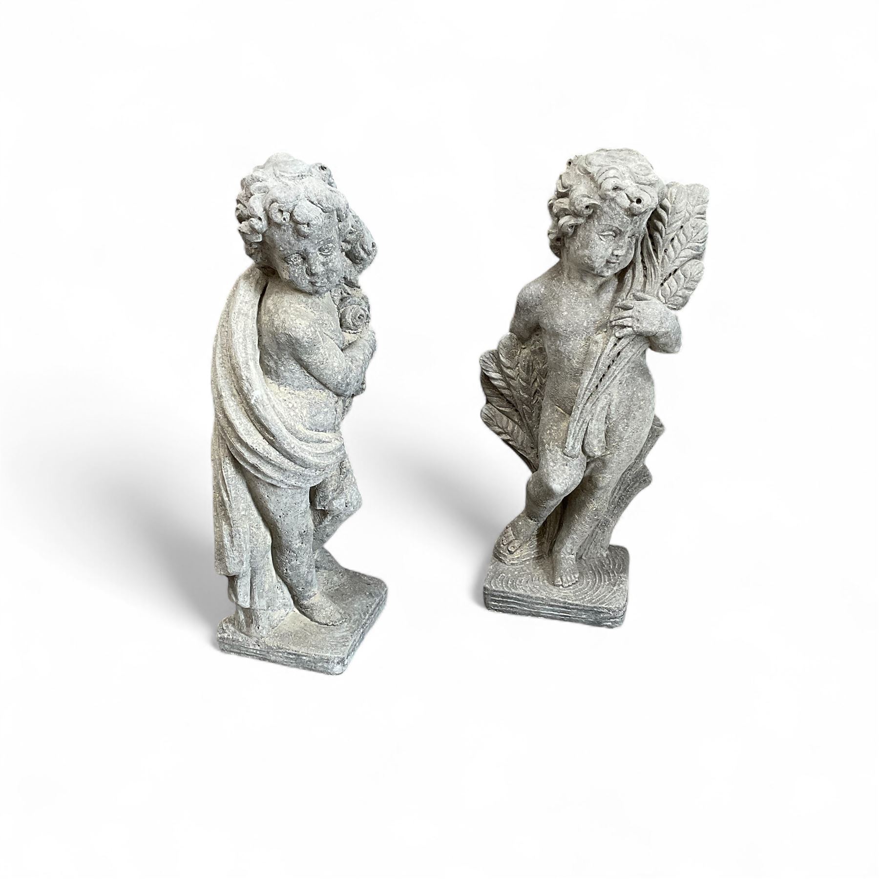 Set of cast stone Cherub Seasons | Planters, Statuary & Decorative | 152824