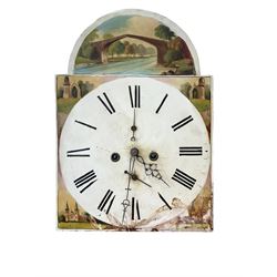 19th century 8-day longcase movement and painted dial - Antiques ...