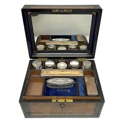 Victorian walnut vanity case with fitted interior | Antiques ...