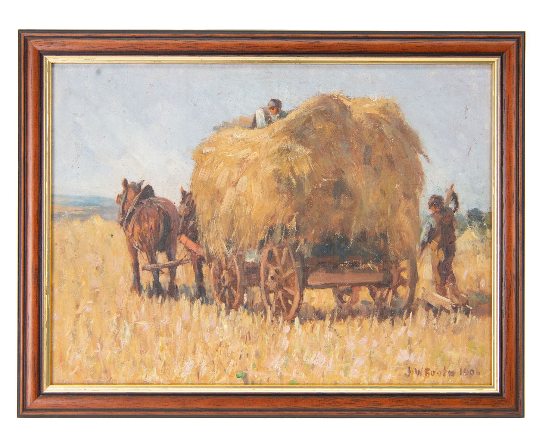 James William Booth (Staithes Group 1867-1953): The Haycart | Paintings ...