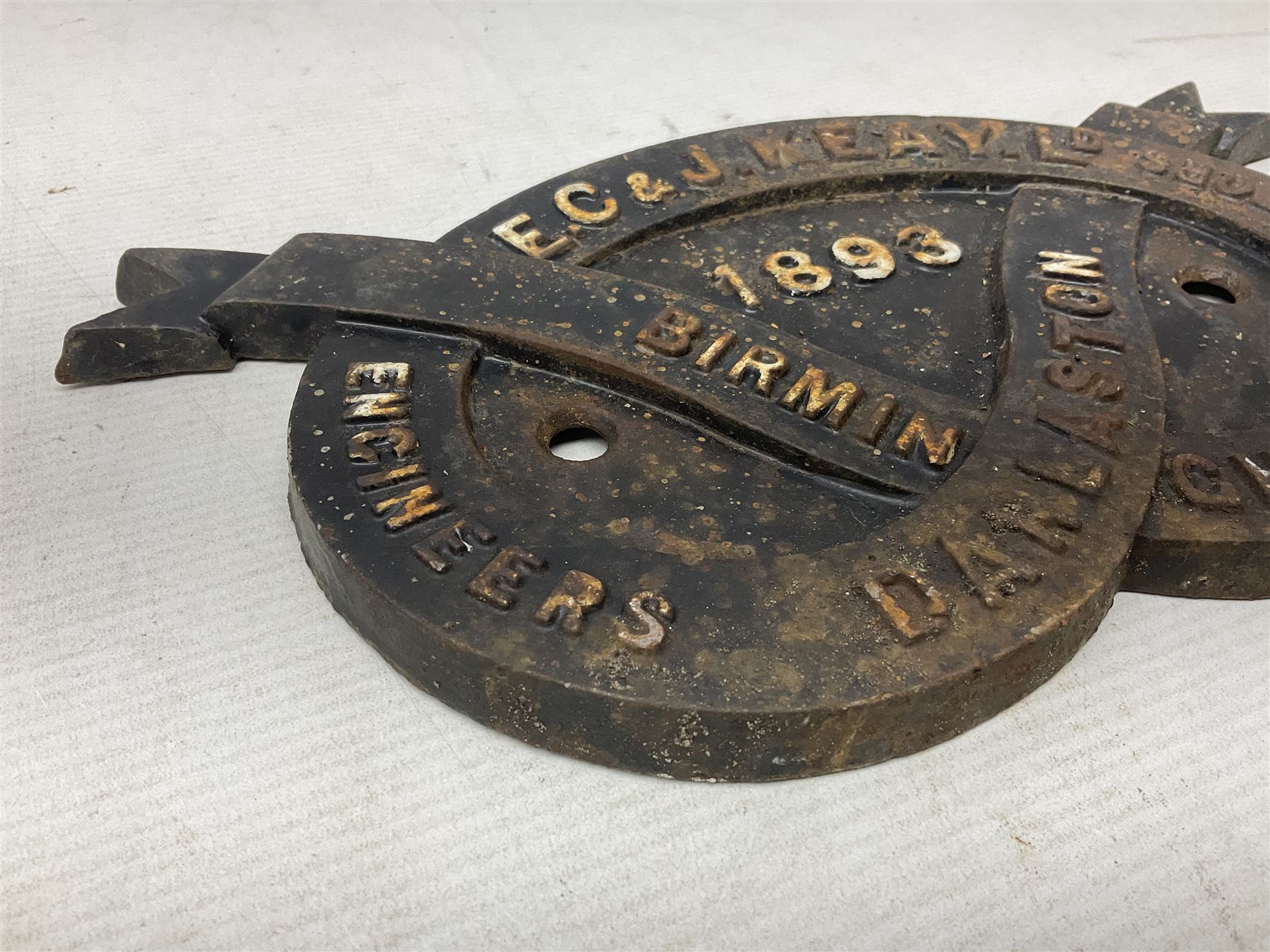 Victorian cast iron railway bridge makers plate | Railwayana ...