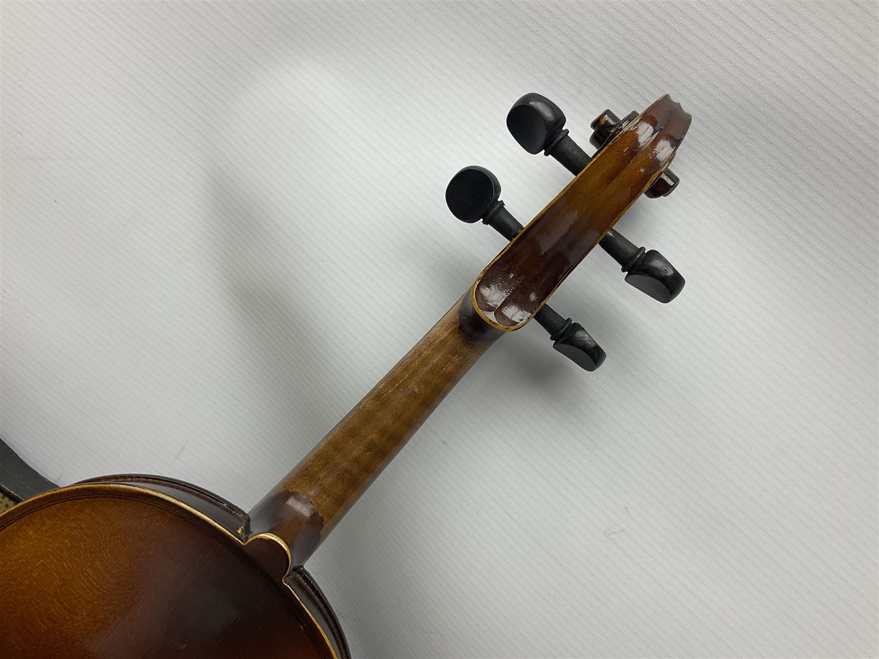 Czechoslovakian violin c1970s with 36cm two-piece maple back and ribs ...