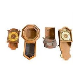 Two wall clock cases and two 20th century wall clocks - 07/06/2024