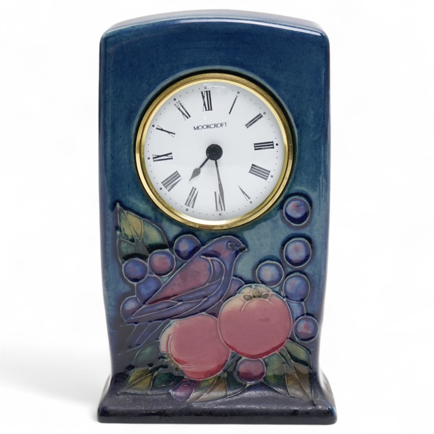 Moorcroft Finches pattern mantel clock | Ceramics | 150545