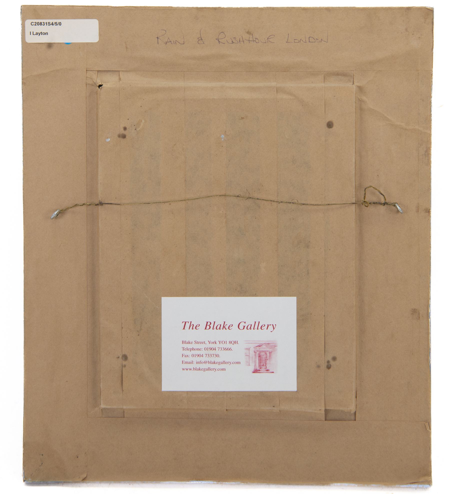 Ian Layton (British 1953-): 'Rain & Rush Hour London' | Paintings ...