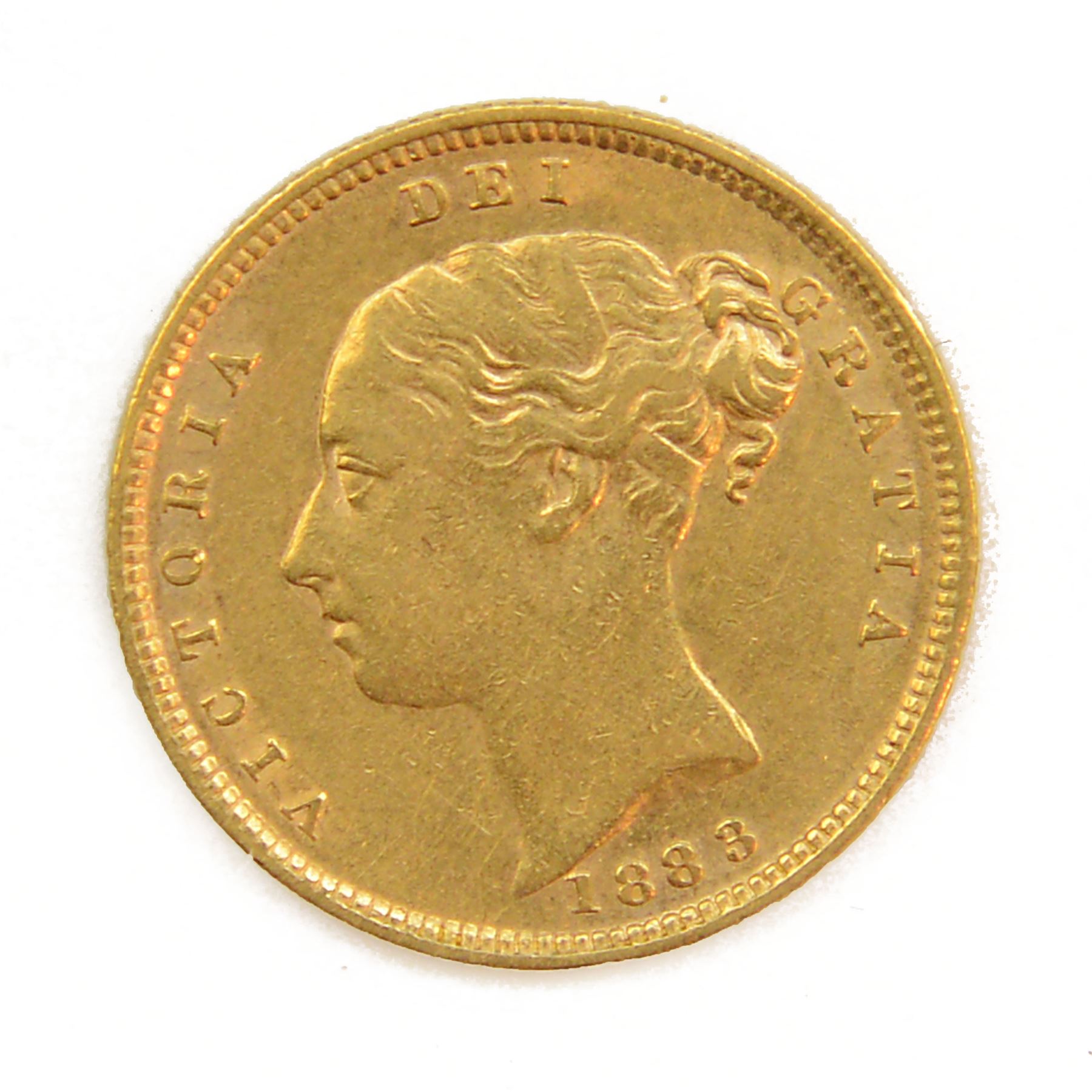 Queen Victoria 1883 gold half sovereign coin | Coins, Tokens ...