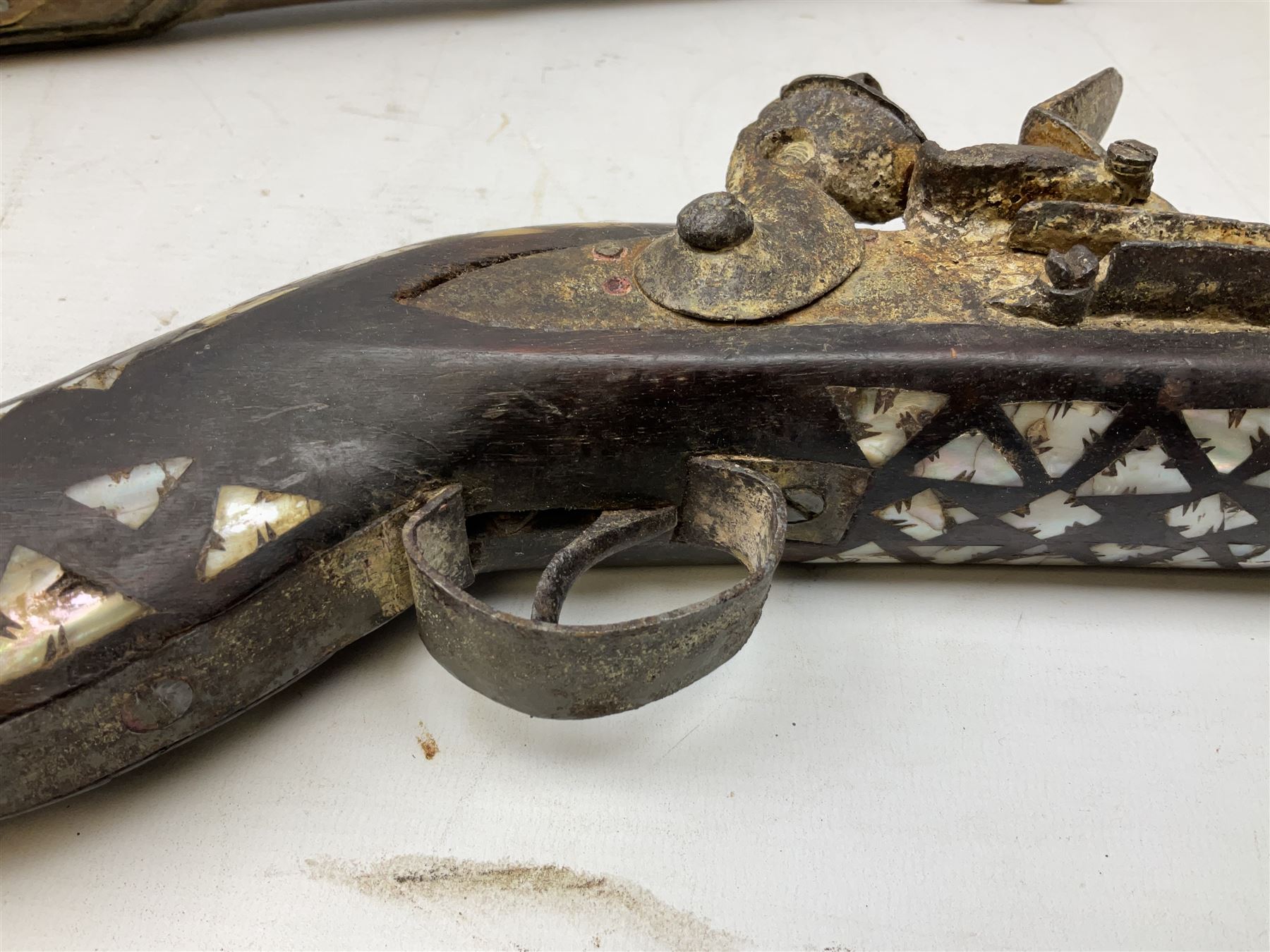Two North African flintlock guns for restoration or wall display ...