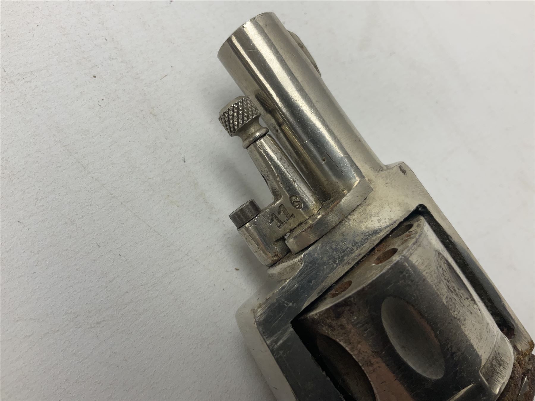 Early 20th Century continental Fritum 8-shot top venting revolver ...