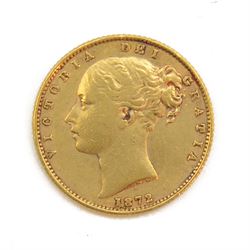 Queen Victoria 1872 gold full sovereign coin | Coins, Tokens ...
