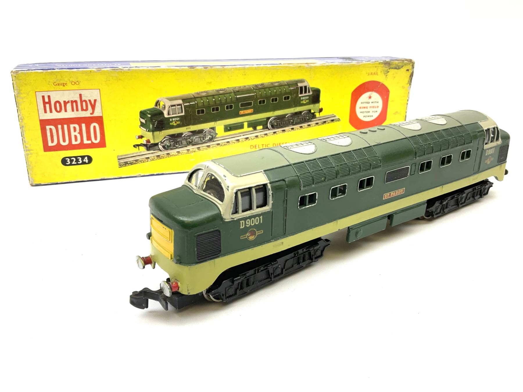 Hornby Dublo - three-rail Deltic Type Diesel-Electric Co-Co locomotive ...