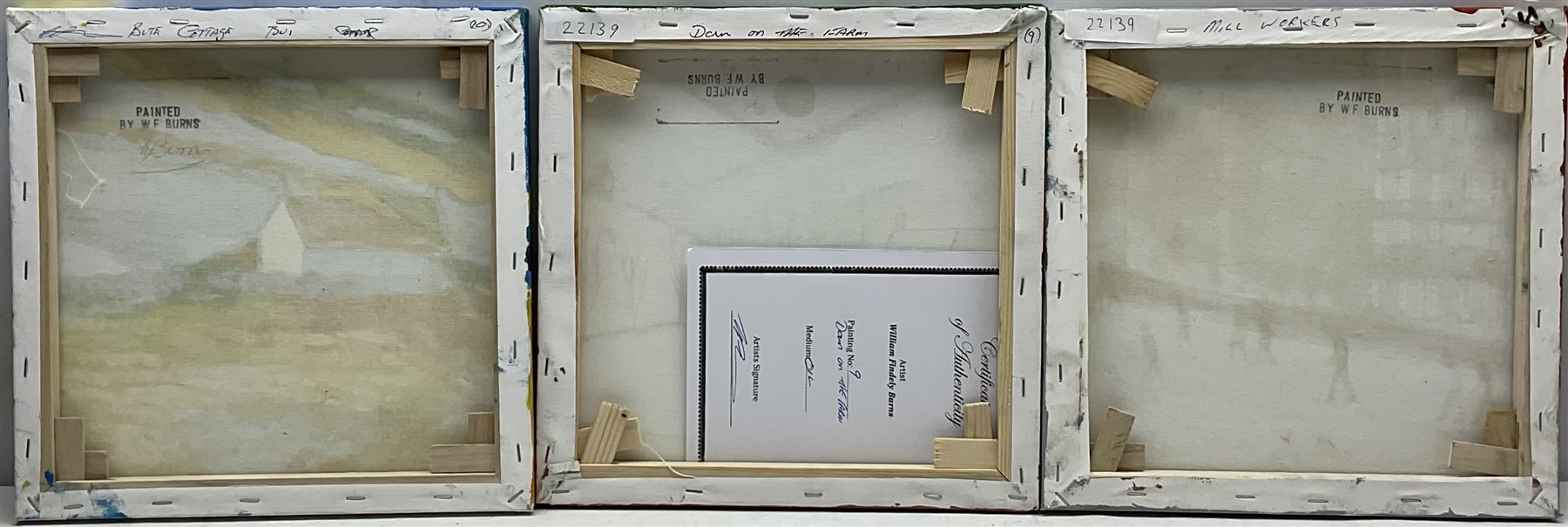 William Findley Burns (Northern British 1949-): 'Bute Cottage' 'Mill ...