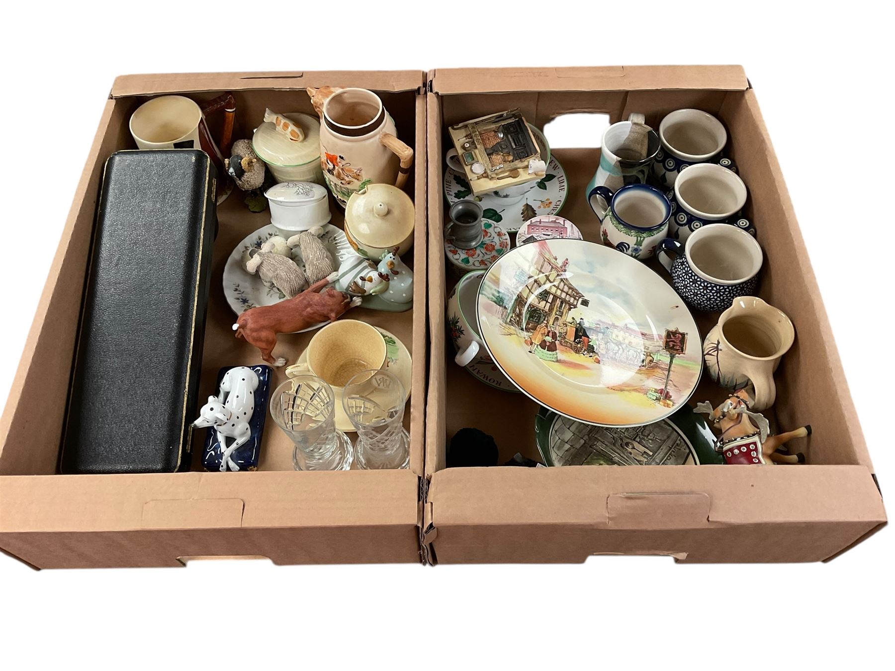 Pair of Staffordshire style recumbent Dalmatians | Wood, Metal & Other ...