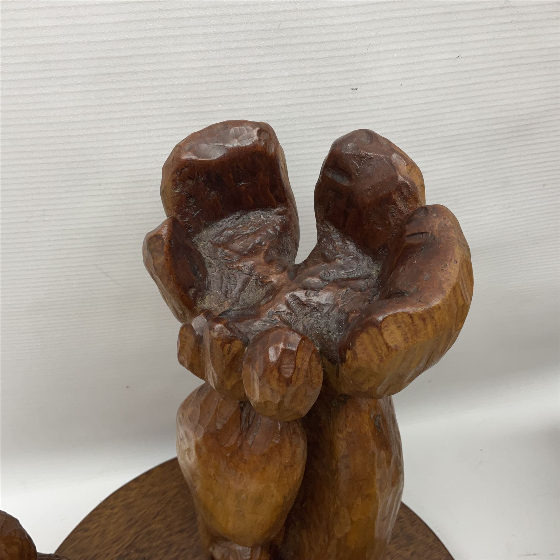 Helen Skelton (British 1933 – 2023): Three carved wooden abstract ...