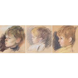 Alfred Heyworth (British 1926-1976): Portraits of Boys | Paintings ...