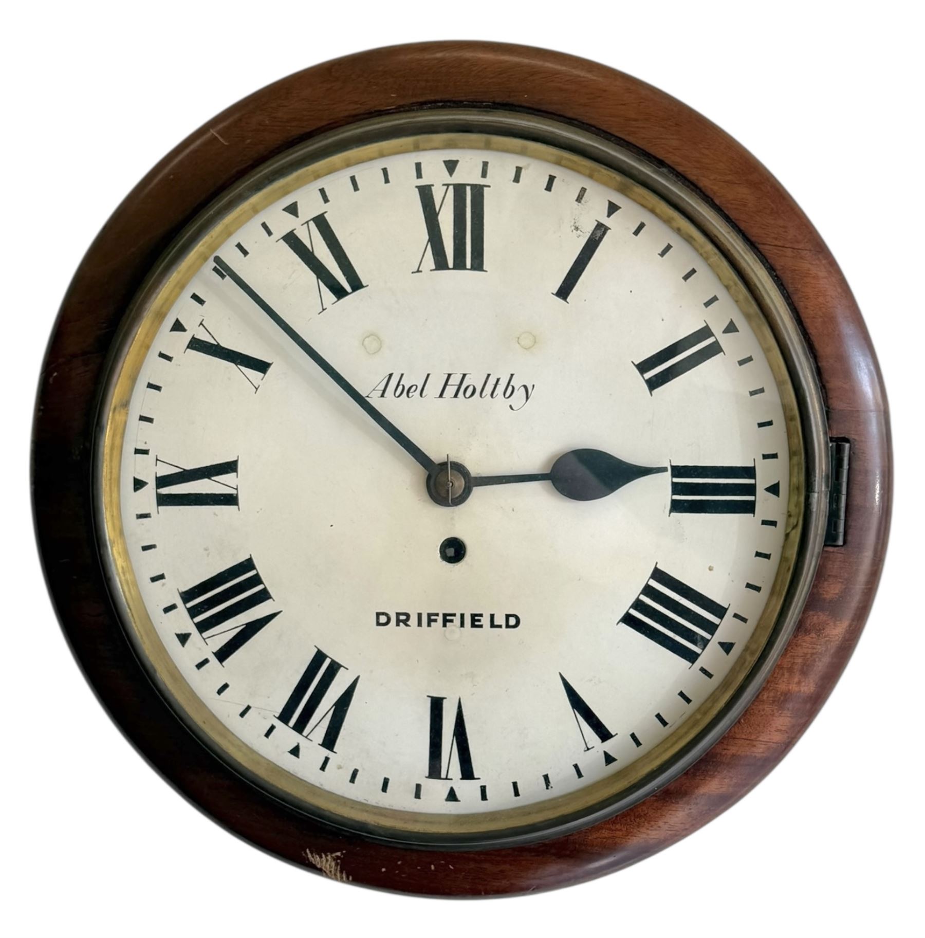 Abel Holtby (II) of Driffield - Early 20th century mahogany cased fusee ...