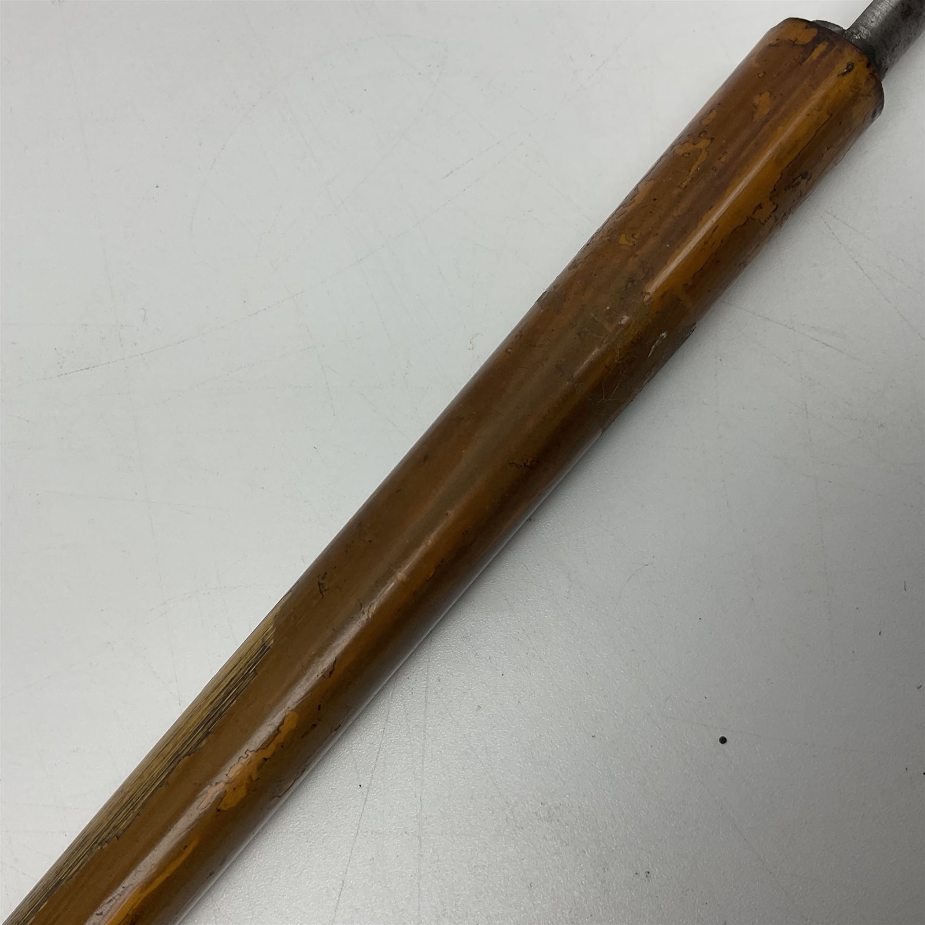 Late 19th/early 20th century 7mm walking stick gun with cane shrouded ...