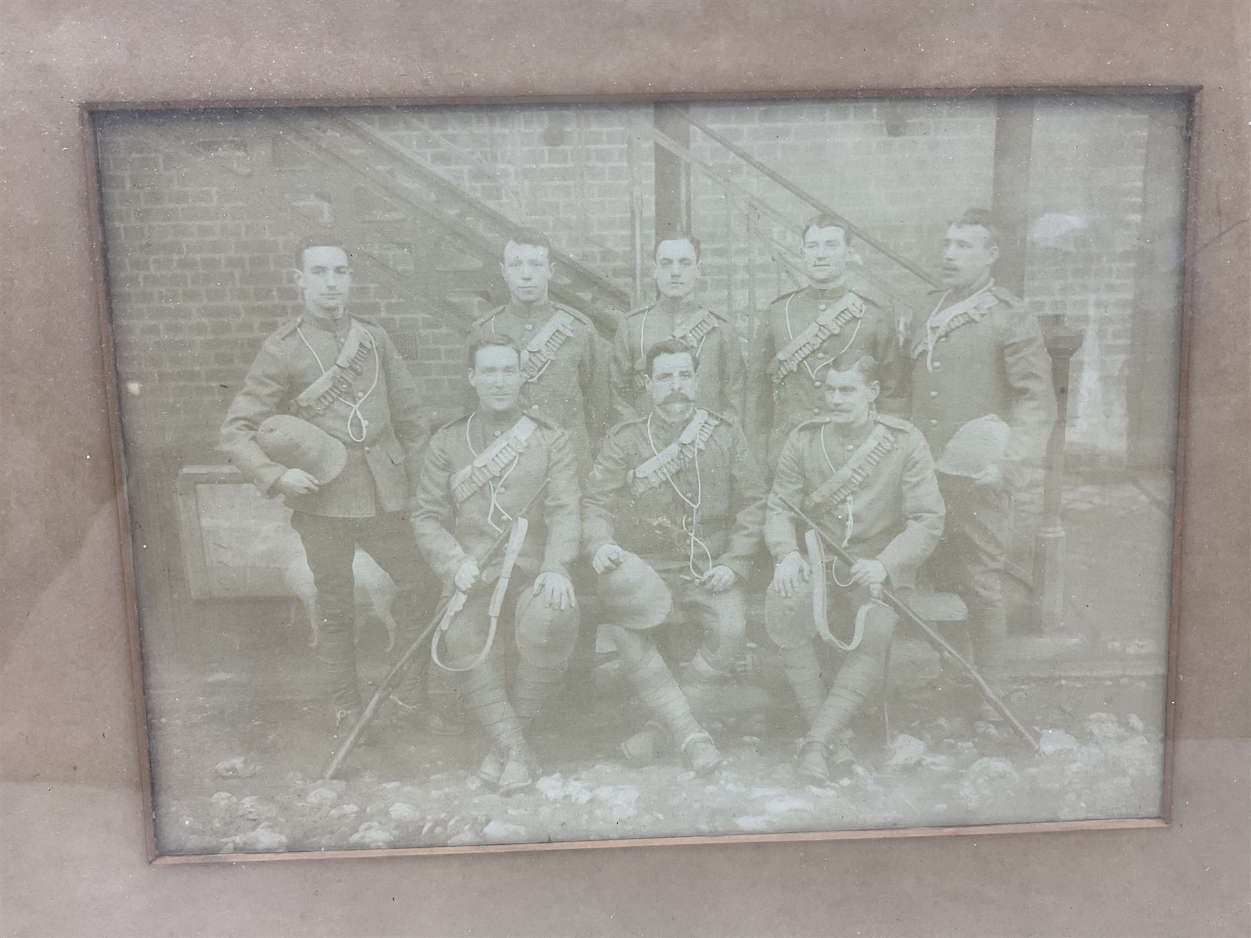 Framed photograph of soldiers entitled 'Young Horse-Men 3rd Prince of ...