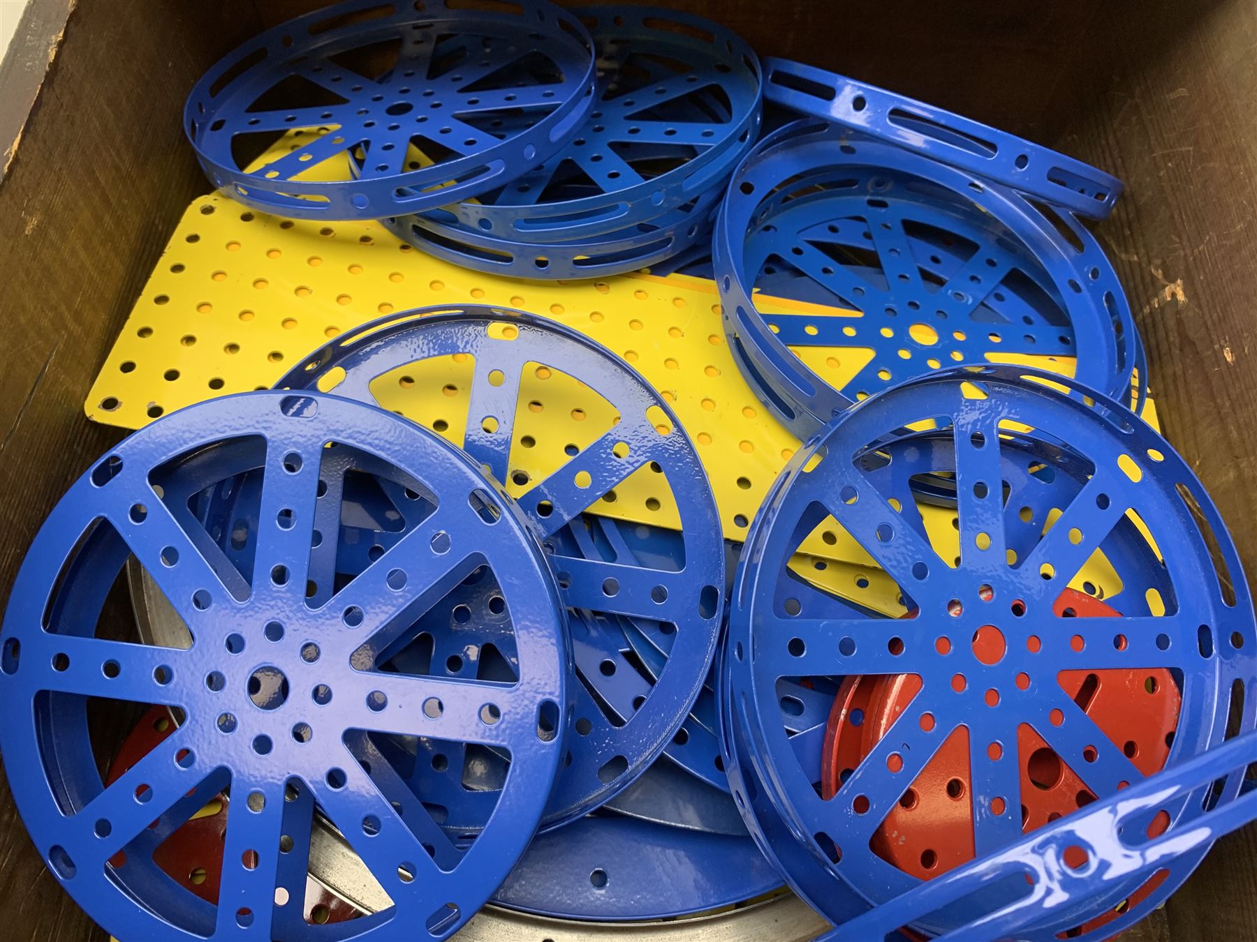 Meccano - large quantity of sections, various colours and ages ...