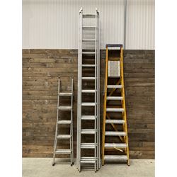 Three tier extending ladders and - Garden, Home & Commercial Assets