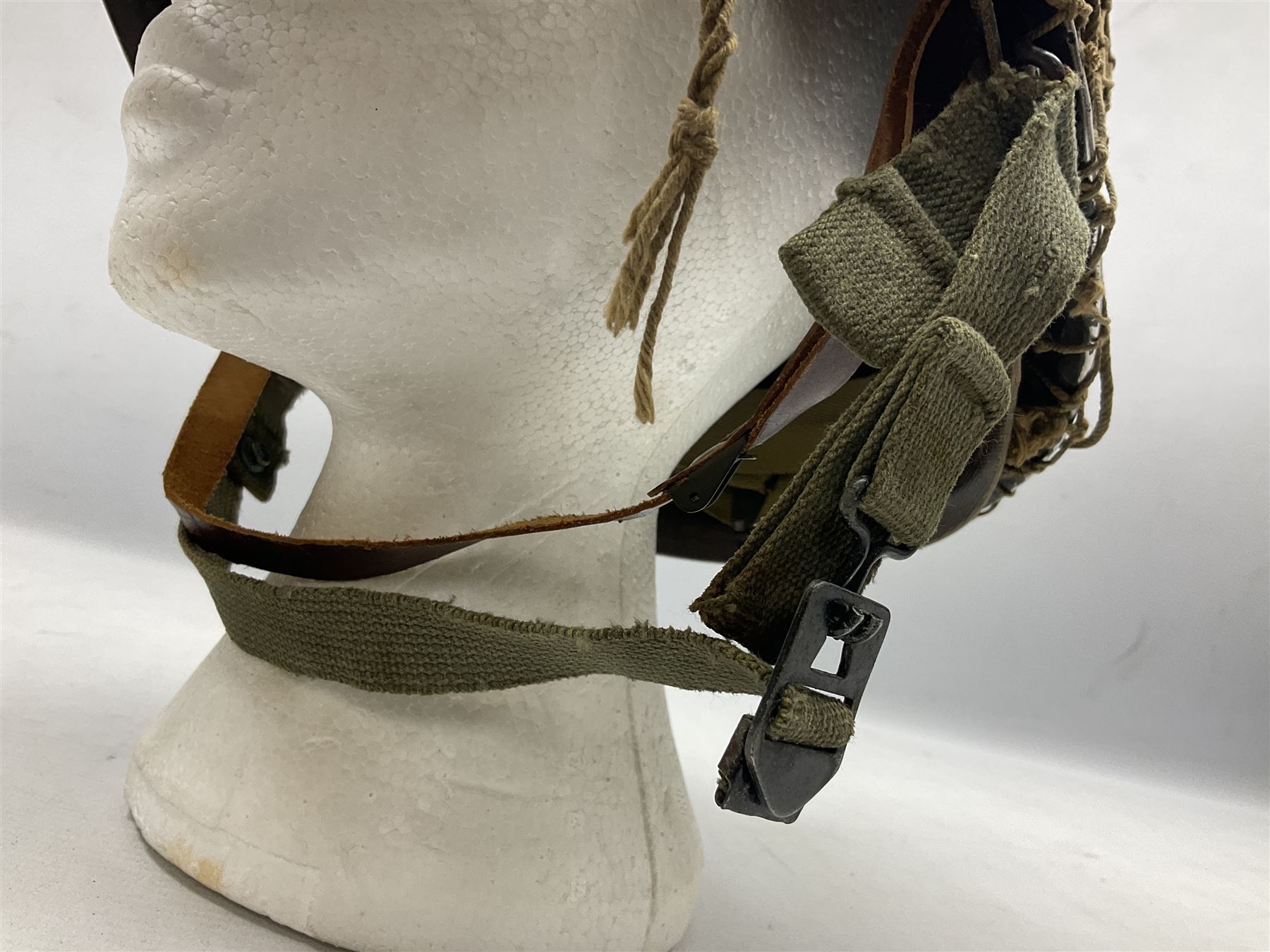 WW2 American MKI steel helmet with liner; green painted | Militaria | 66664