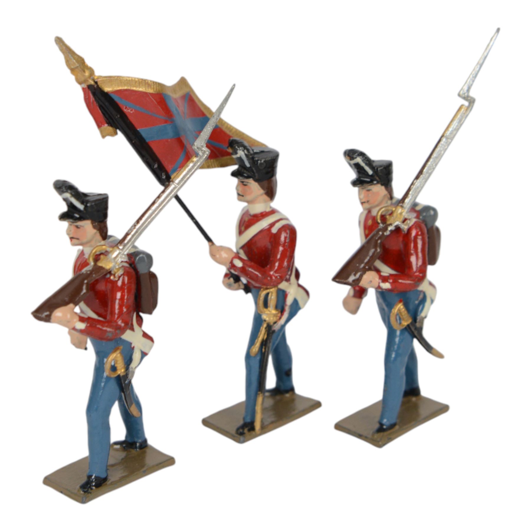 French CBG Mignot Napoleonic British Waterloo Line Infantry figures ...