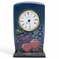 Moorcroft Finches pattern mantel clock | Ceramics | 150545
