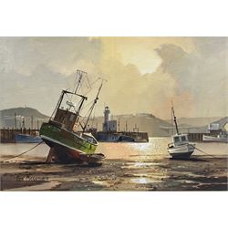 Don Micklethwaite (British 1936-): Scarborough Harbour | Paintings ...