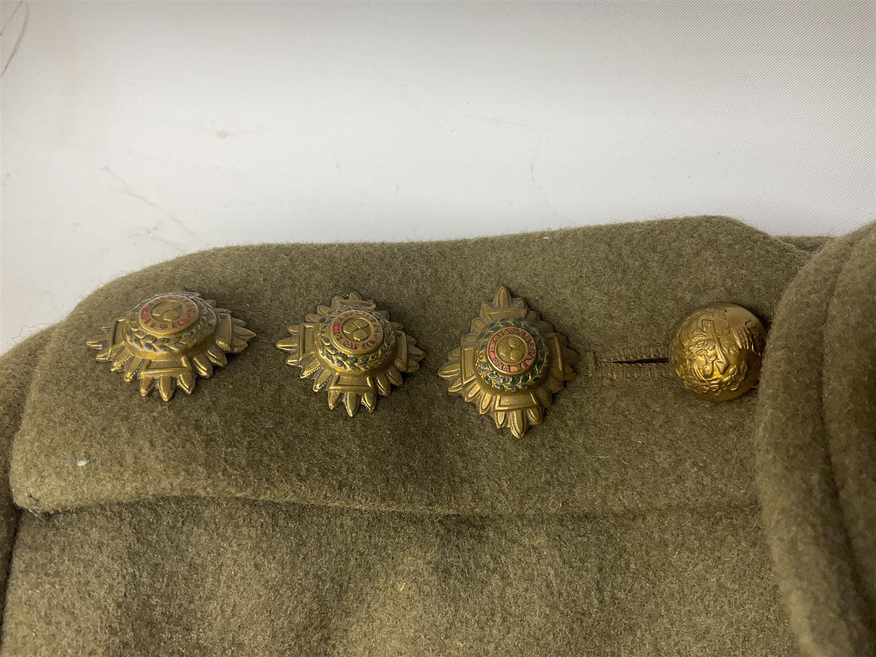 WW2 Army Great Coat and tunic named to Captain Hawkyard of The Argyll ...