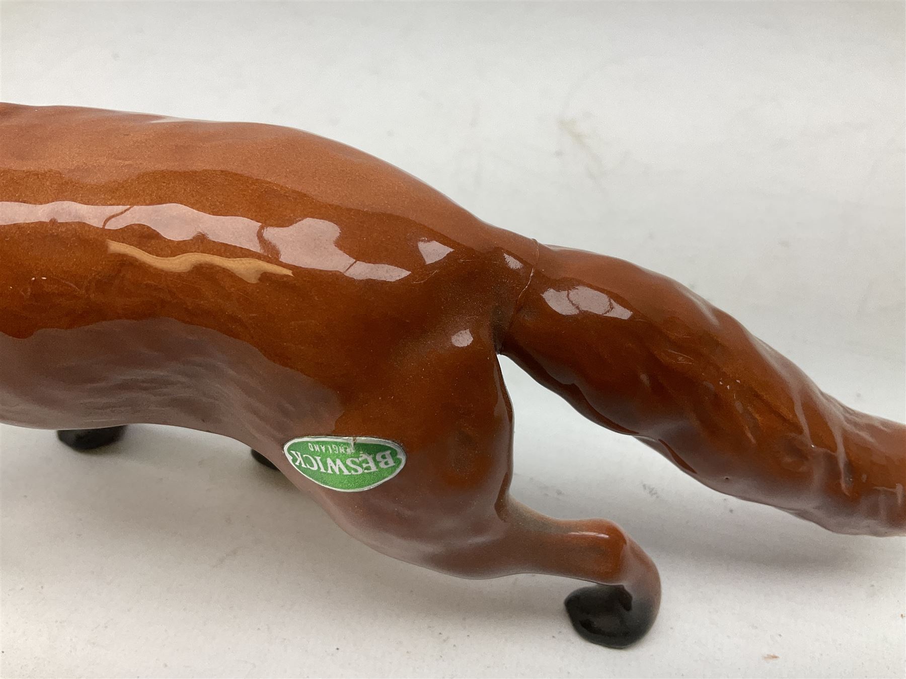 Three Beswick figures modelled as a fox in recumbent pose no | Antiques ...