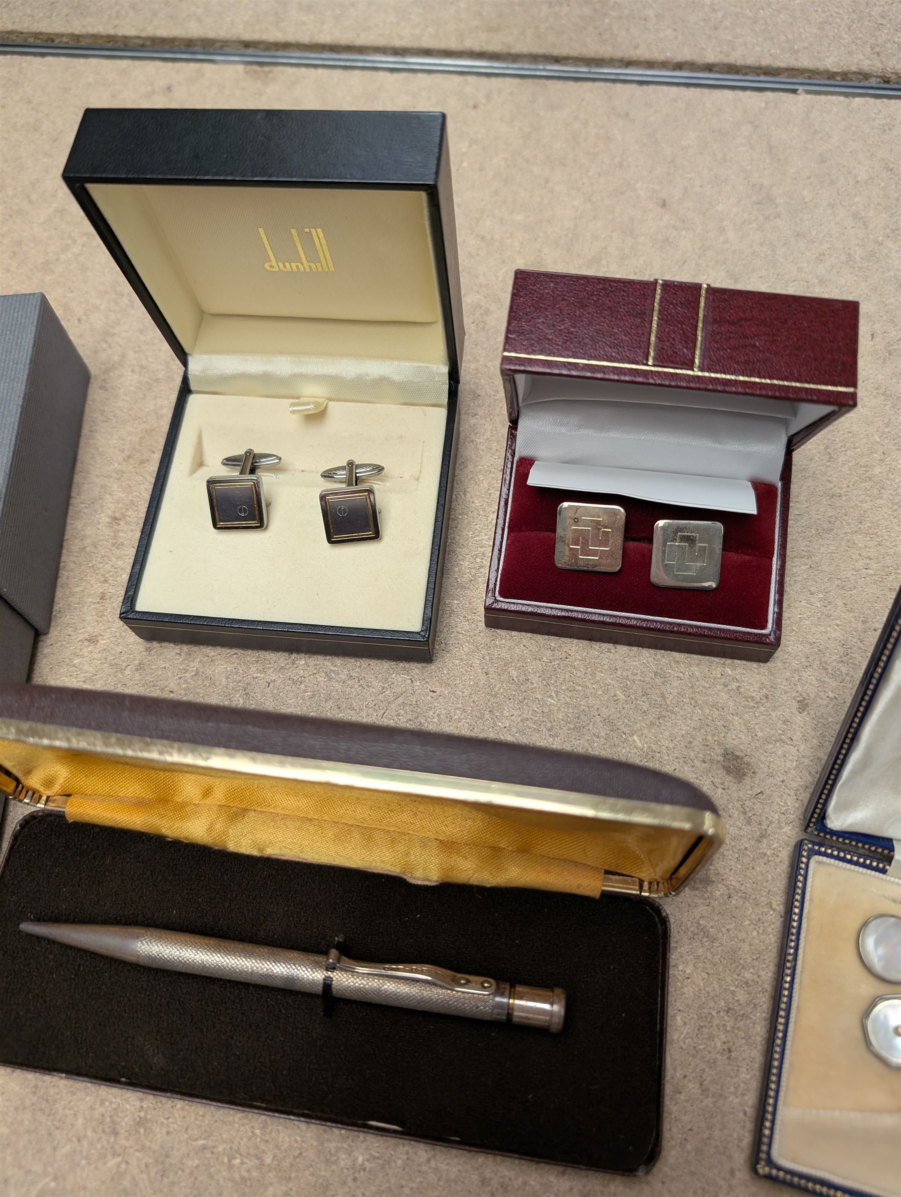 Two pairs of silver cufflinks | Jewellery | 125458