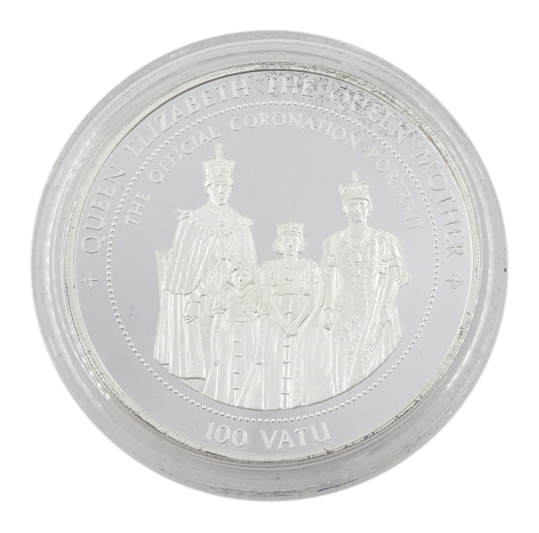The Royal Mint Vanuatu 1995 'Lady of the Century' silver proof 100 Vatu ...