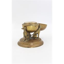 19th century brass desk inkwell | Wood, Metal & Other Decorative ...