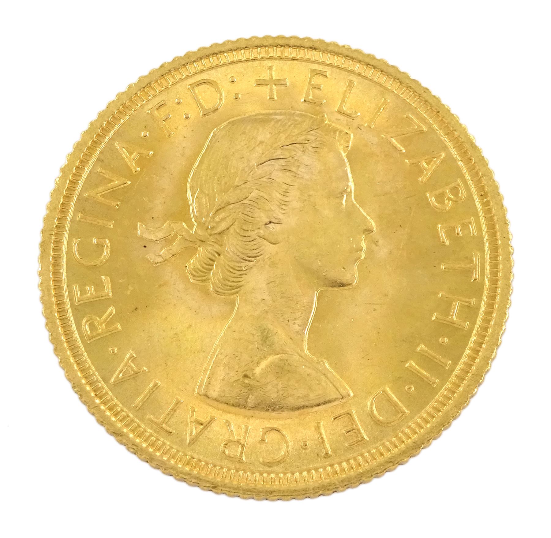 Queen Elizabeth II 1963 gold full sovereign coin | Coins, Tokens ...