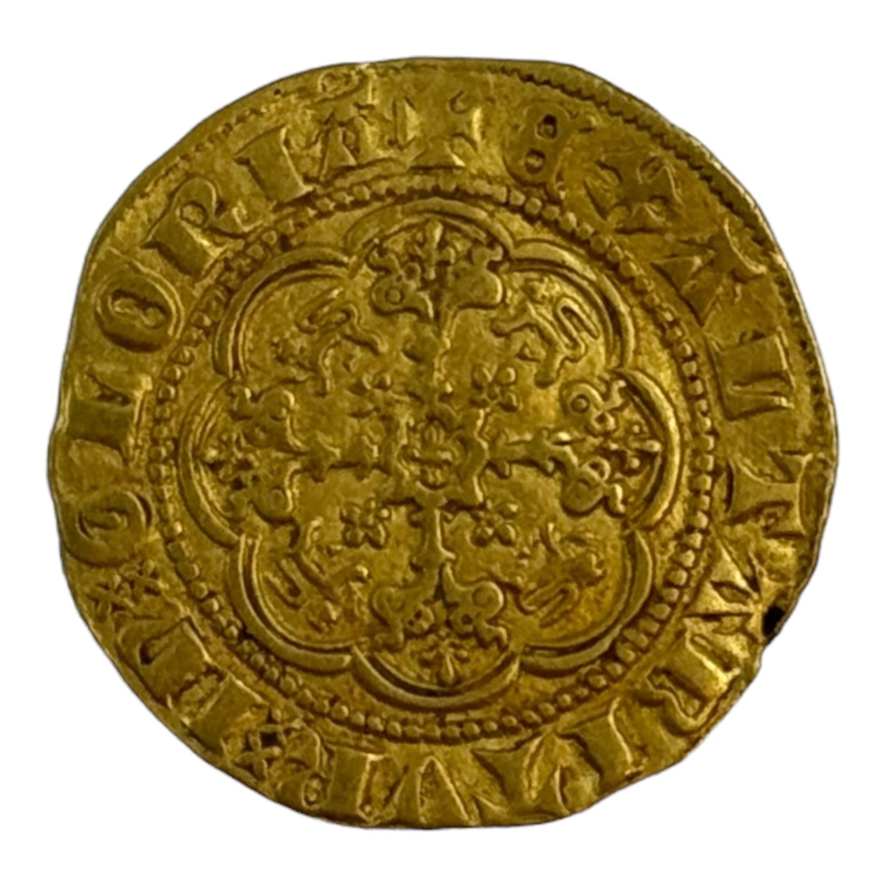 Edward III (1327-77) hammered gold quarter noble coin | Coins, Tokens ...