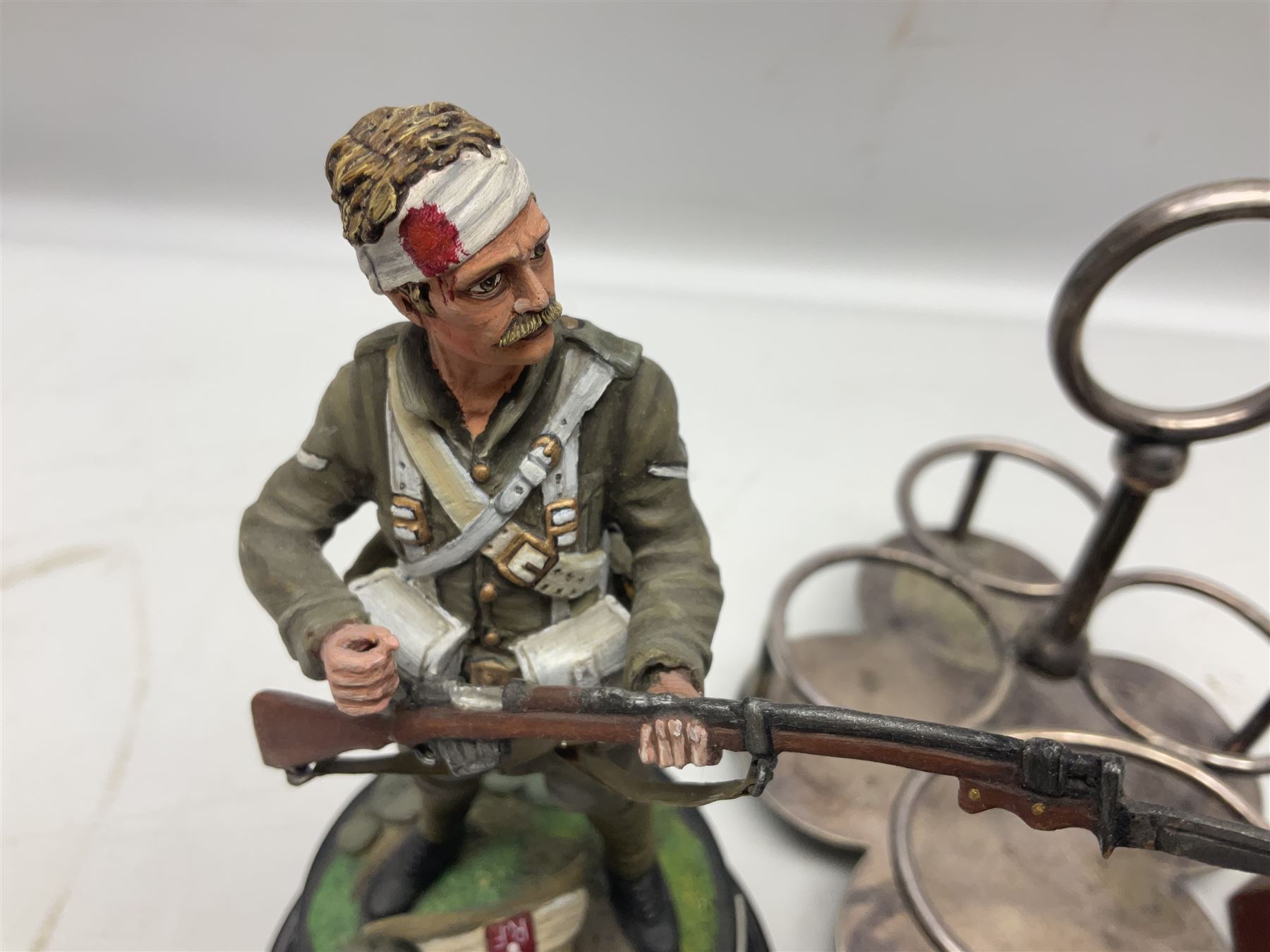 Walker & Hall silver plated RAF mess cruet frame H16 | Militaria | 64794