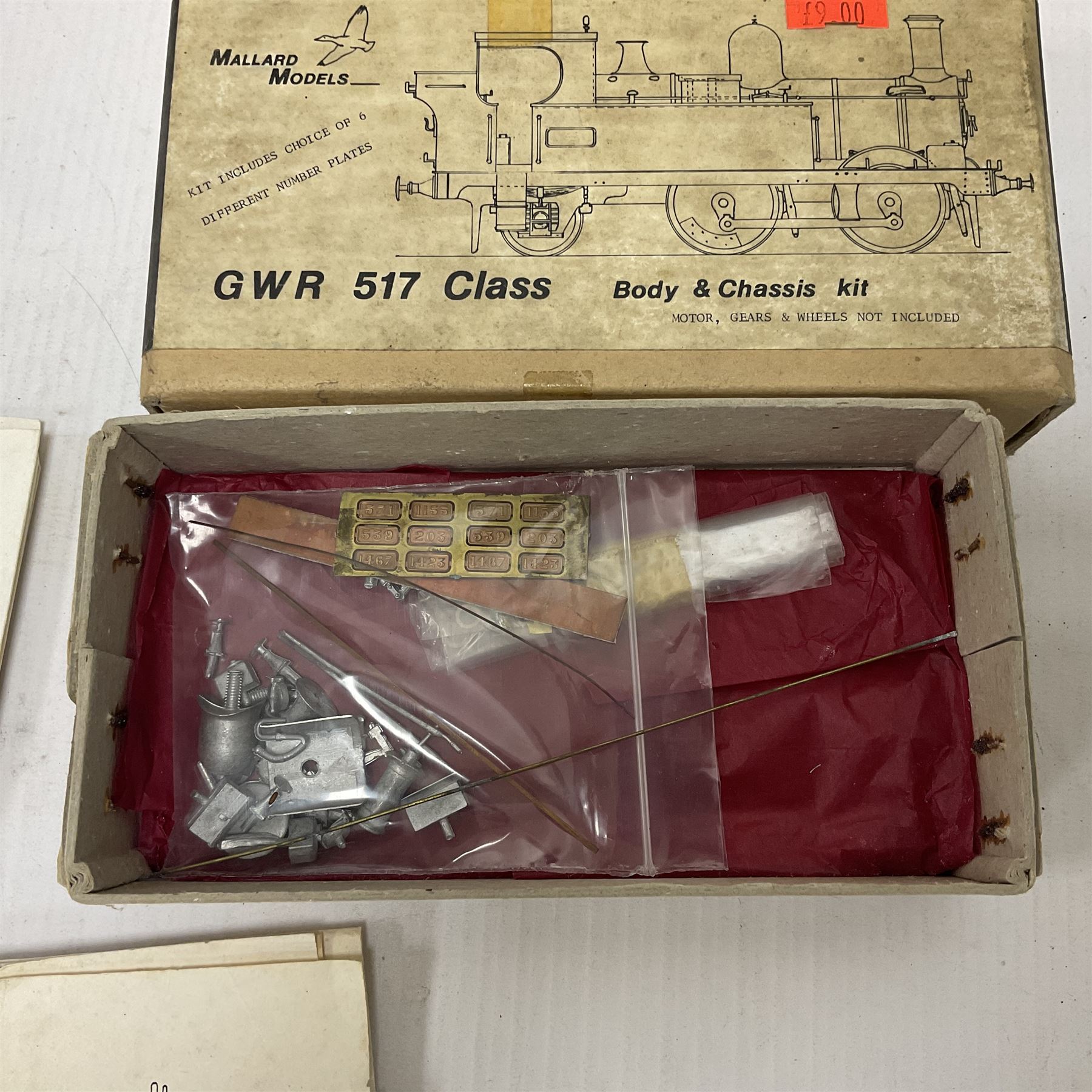 ‘00’ gauge - six model railway locomotive building kits - 22/03/2024