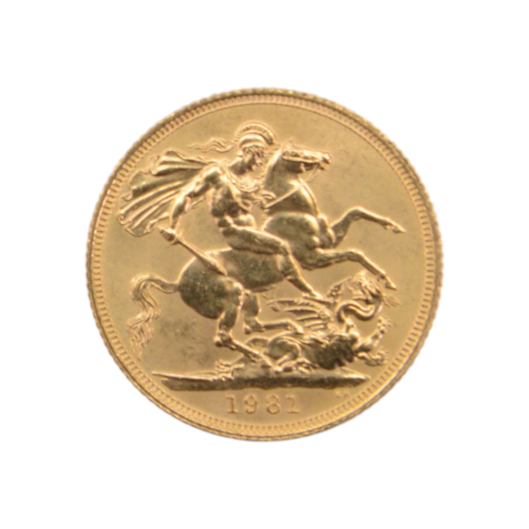 Queen Elizabeth II 1981 gold full sovereign coin | Coins, Tokens ...