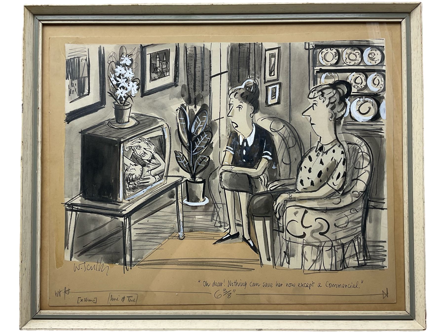 William Scully (British 1917-2002): 'Oh Dear! Nothing can save her now ...