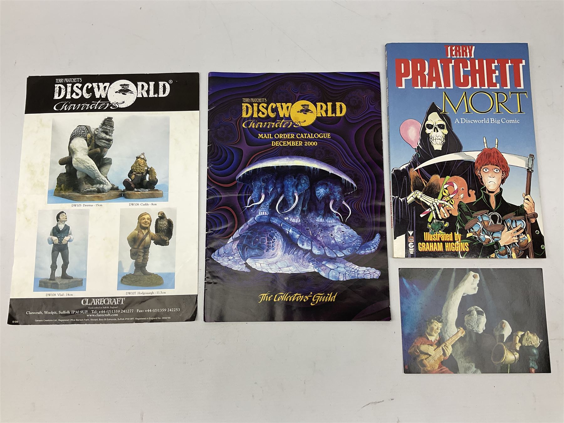 Terry Pratchett Discworld figures, designed by Clarecraft, comprising ...