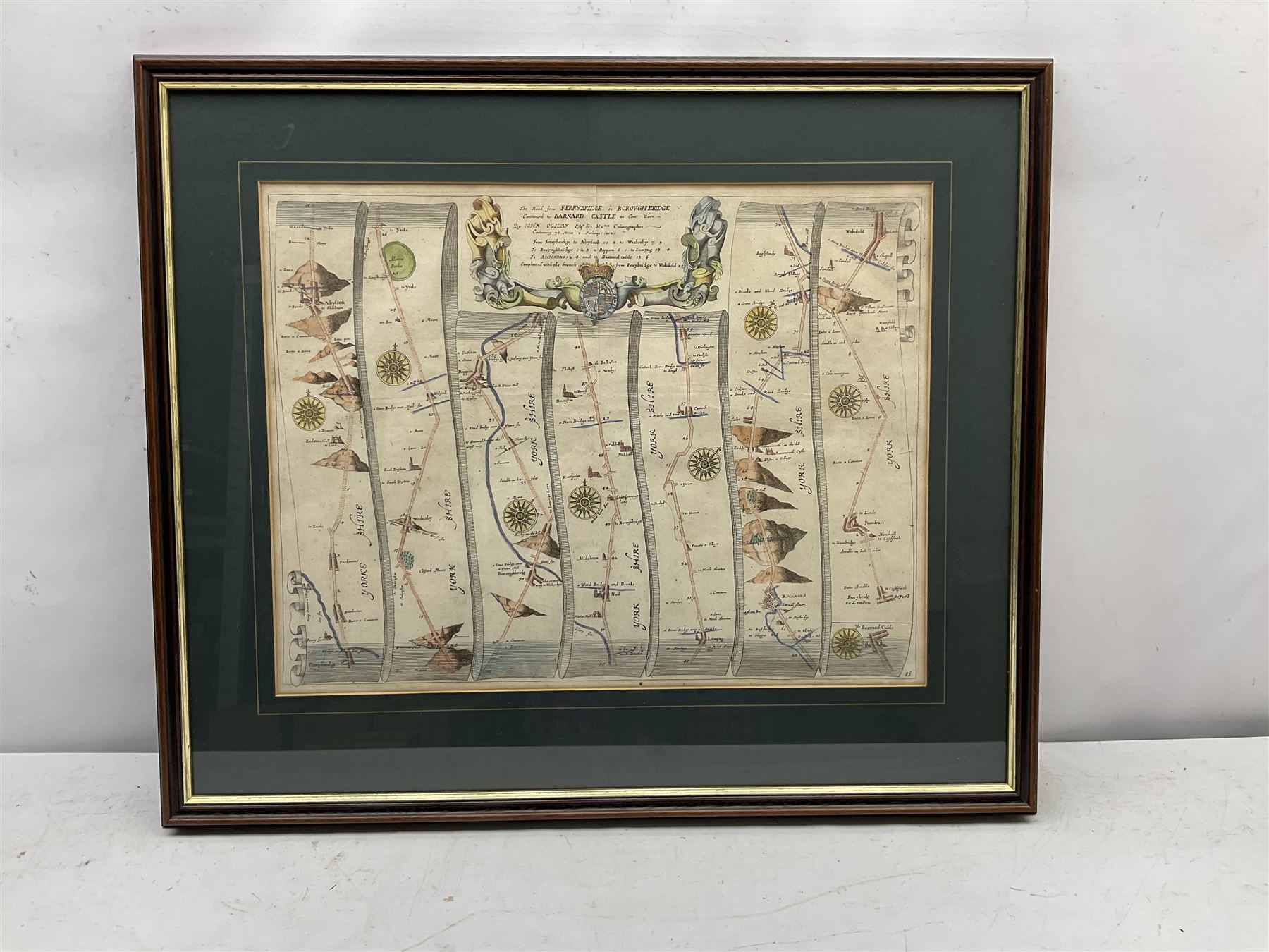 John Ogilby (British 1600-1676): 'The Road from Ferrybridge to ...