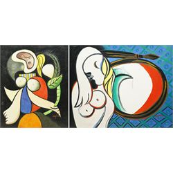 After Pablo Picasso (Spanish 1881-1973): Abstract Figural Composition ...
