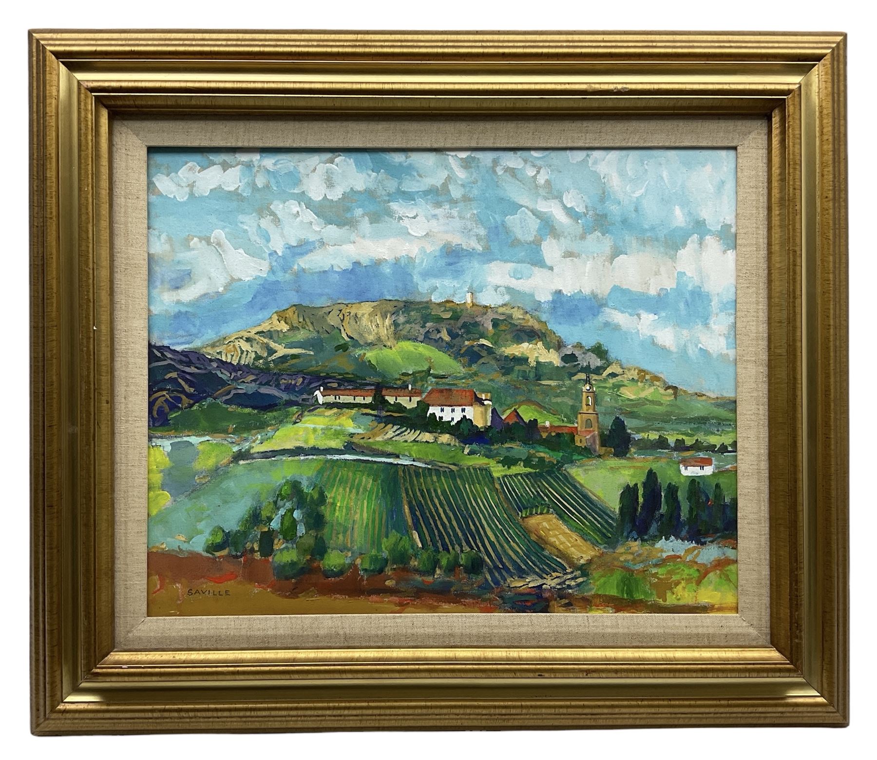 John Michael Saville (British 1922-2010): 'Village in Provence ...
